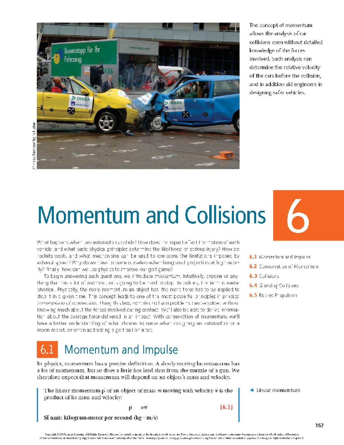 College Physics 9th Edition Chapter 6 Momentum and Collisions - The ...