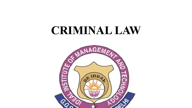 Criminal LAW 2 - CRIMINAL LAW ASSIGNMENT TOPIC- OFFENCE AGAINST STATE ...