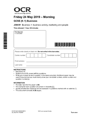 Edexcel GCSE Business Formulae List - Formula List for edexcel GCSE (9 ...