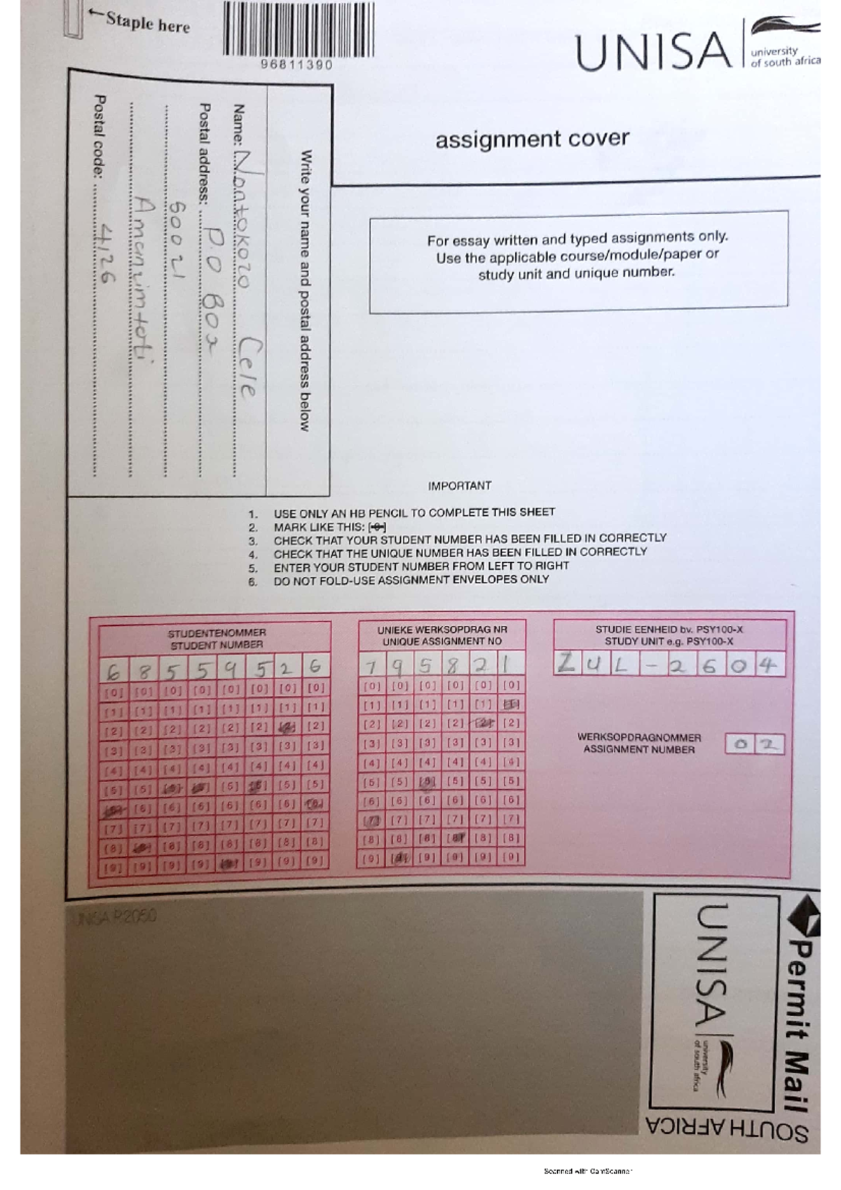 Zul2604-02 - Assignment Guidelines and Submission Details - Studocu