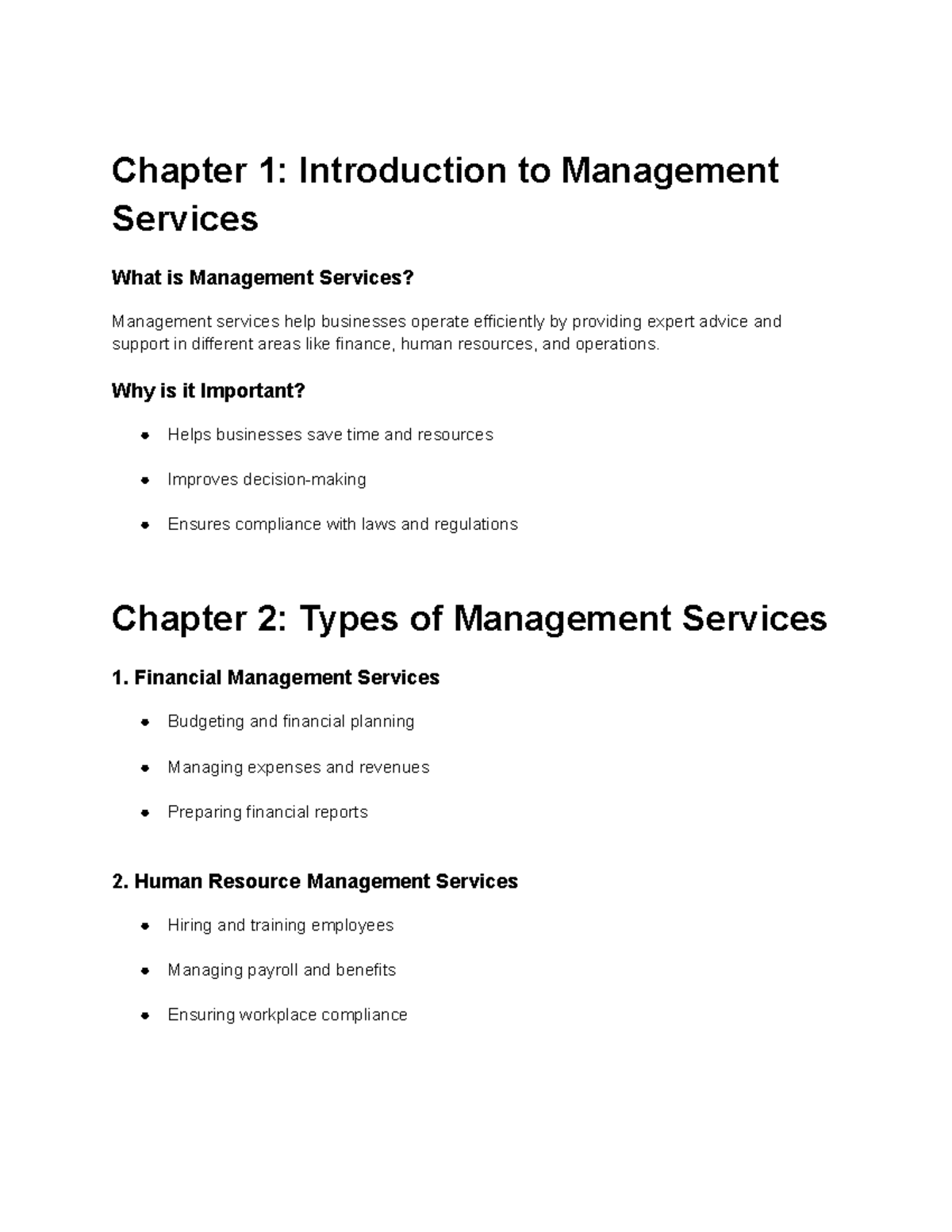 MS Simplified - Chapter 1: Introduction to Management Services What is ...
