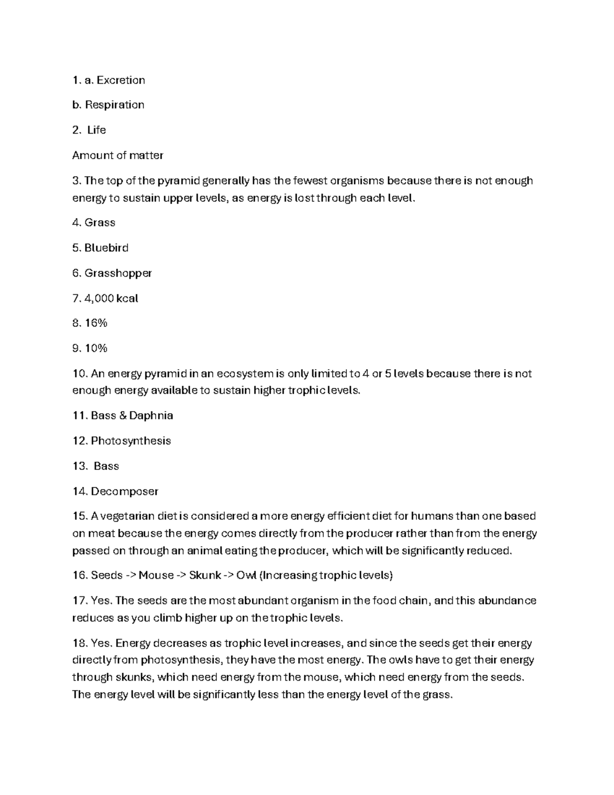 Ecological Pyramids - AP Enviro Assignment Notes - Studocu