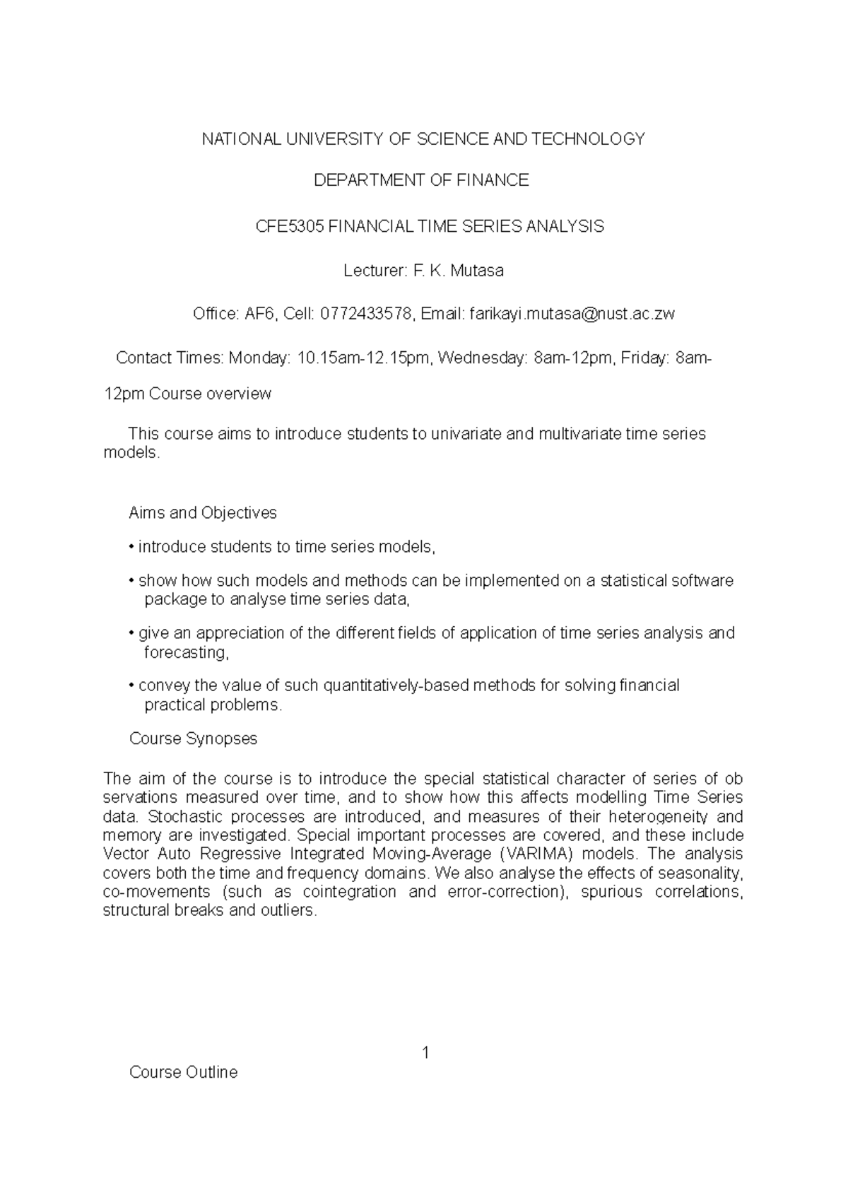 CFE5305 Financial Time Series Analysis: Tutorial Examples and ...
