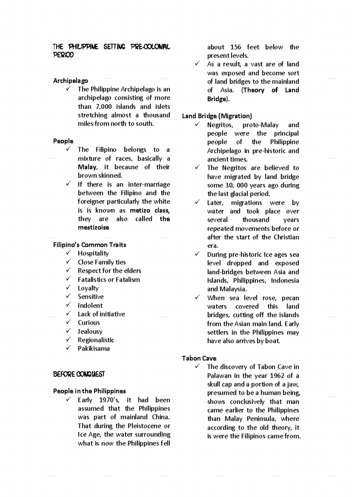 Lesson 2 - Insights on Pre-Colonial Philippines & Its Society - Studocu
