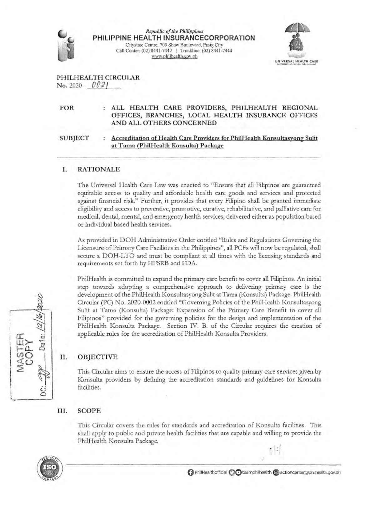 PhilHealth Circular M4-B: Accreditation Guidelines for Konsulta Package ...