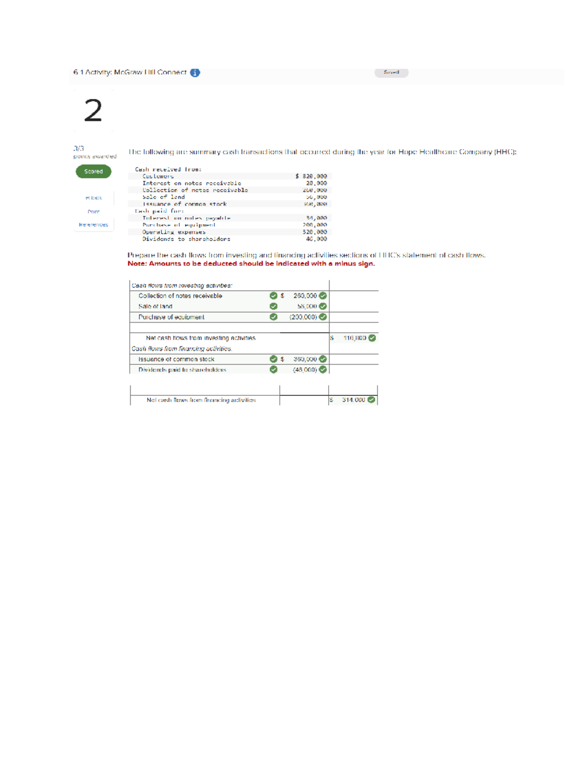 ACC 610 McGraw Hill Connect Cash Flow Quiz 2 Summary - Studocu