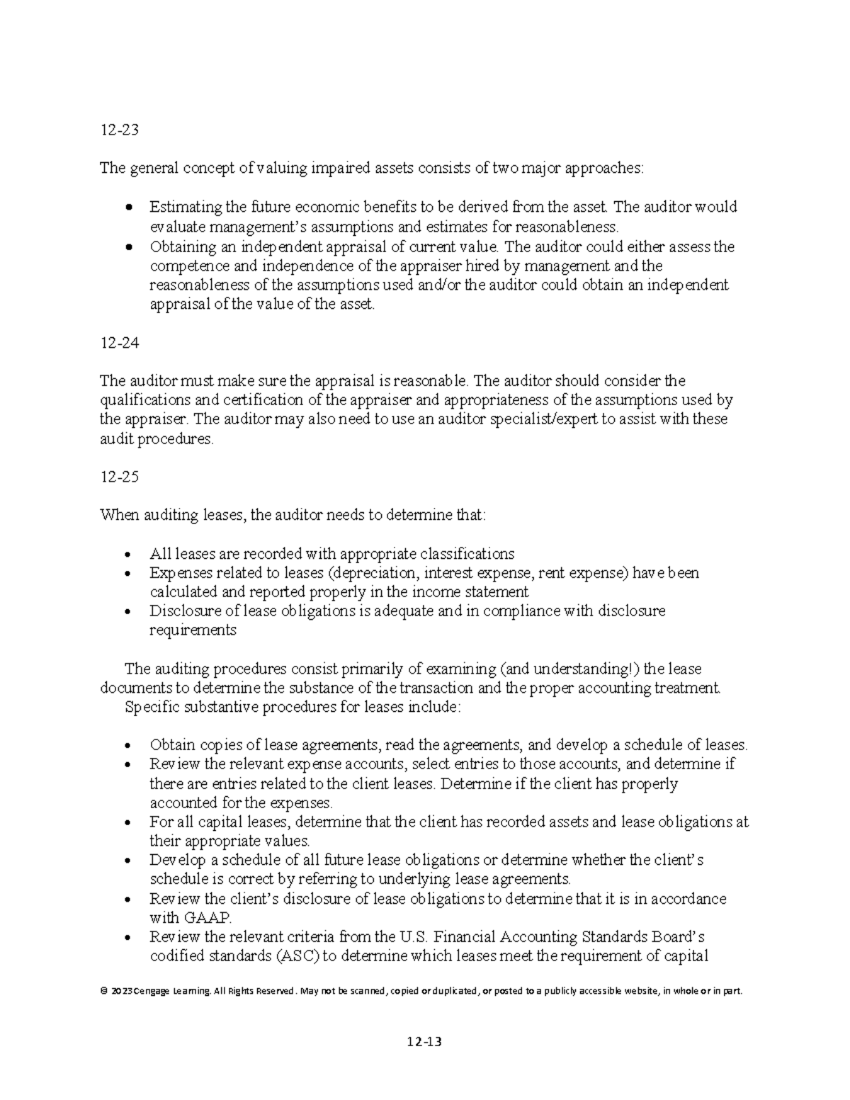 Auditing Impaired Assets: A Risk-Based Approach (SM 417) - Studocu