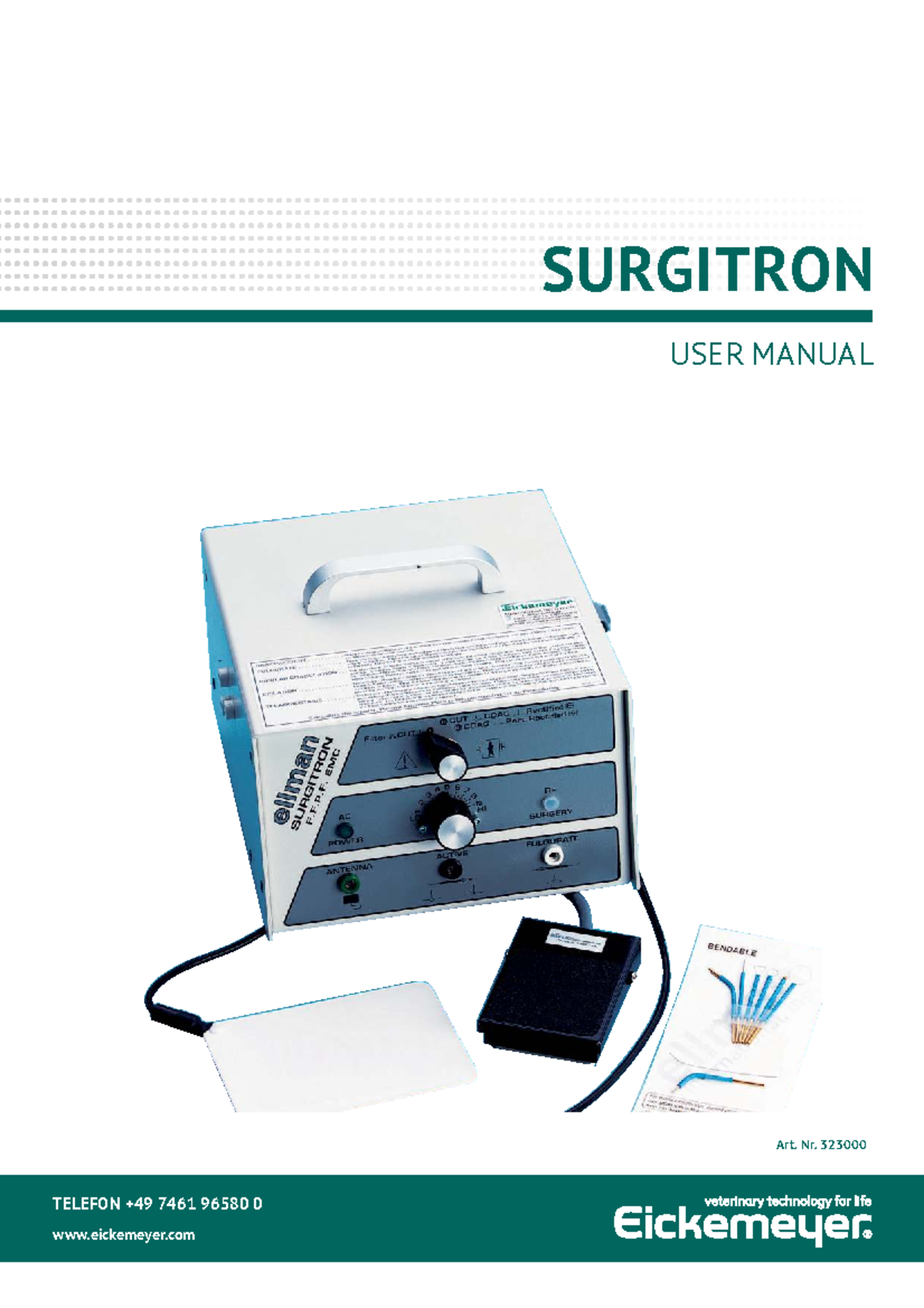 Surgitron F.F.P.F. EMC User Manual - Art. Nr. 7461 96580 0 - Studocu