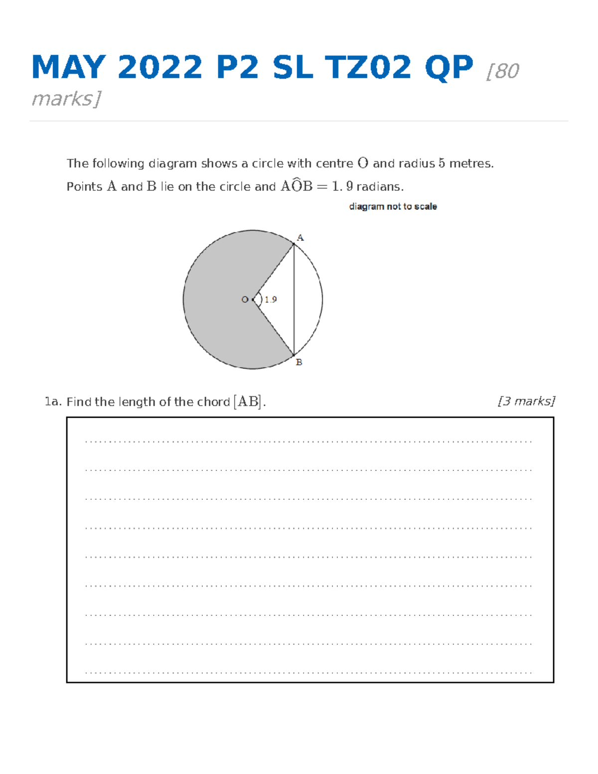 MAY 2022 P2 SL TZ02 QP: Geometry, Salaries, and Statistics Analysis ...