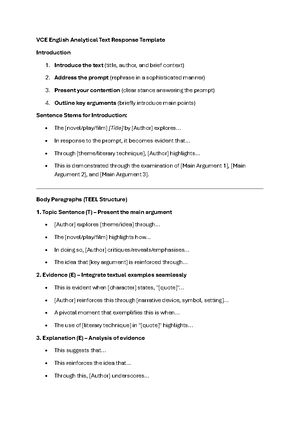 Guide to Writing Strong Contention Statements for VCE English - general ...