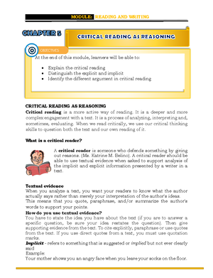 Chapter 3 Properties OF A WELL- Written TEXT - Organization, Coherence ...