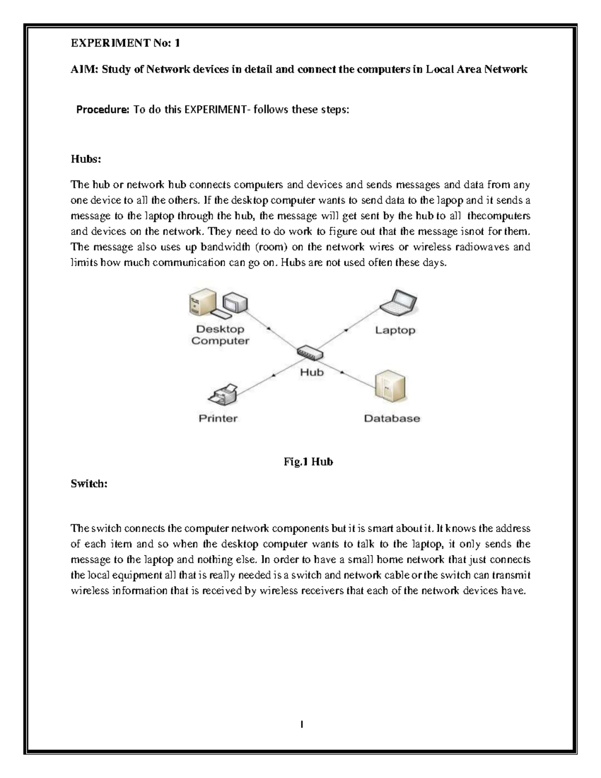 Computer Networks Lab Manual: Comprehensive Experiments & Programs - Studocu