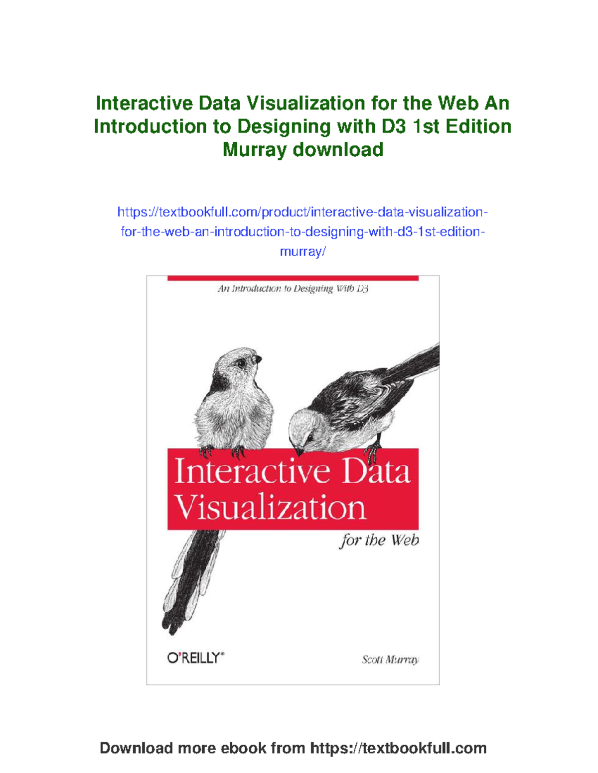 Interactive Data Visualization for the Web: A D3 Introduction (1st Ed ...