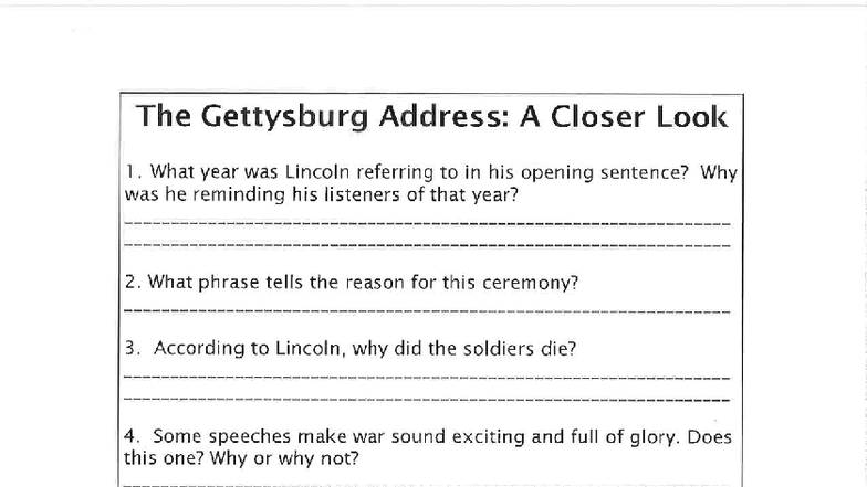 The Gettysburg Address: Analyzing Lincoln's Key Themes and Messages ...