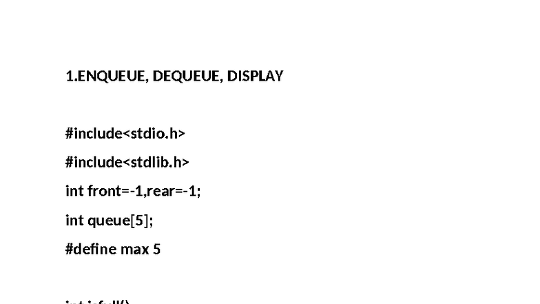 Data Structures Experiments: Enqueue, Dequeue, Stack & Binary Search ...