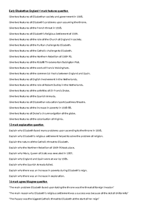 Brian Dowse - Revise Edexcel GCSE (9-1) History Early Elizabethan ...