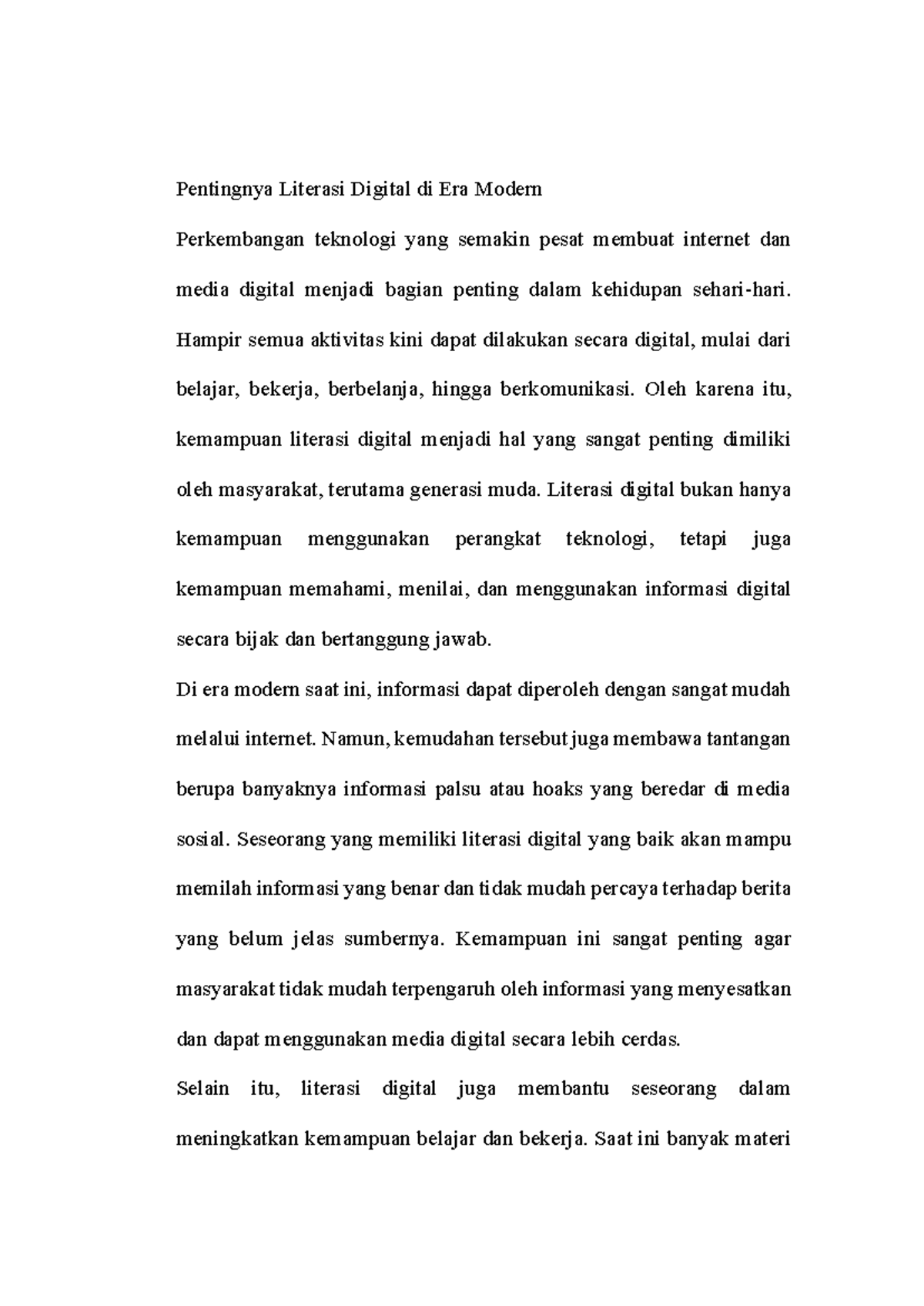 Pentingnya Literasi Digital di Era Modern: Keterampilan Esensial untuk ...