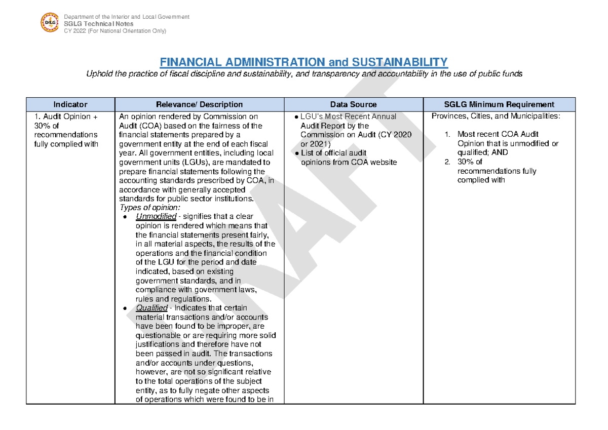 Tab A Technical Notes for SGLG National Orientation Draft - SGLG ...