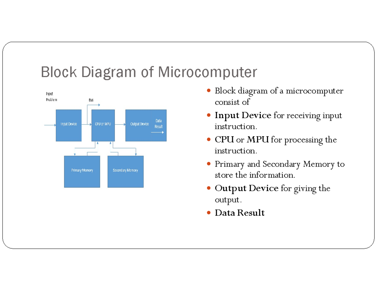 Microcomputer Architecture Overview - MMIT Unit 4 - Studocu