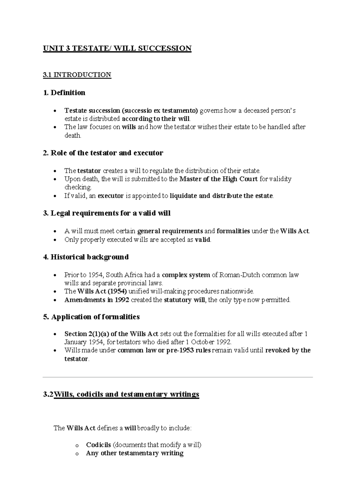 Testate Will Succession: Understanding Wills and Legal Requirements ...