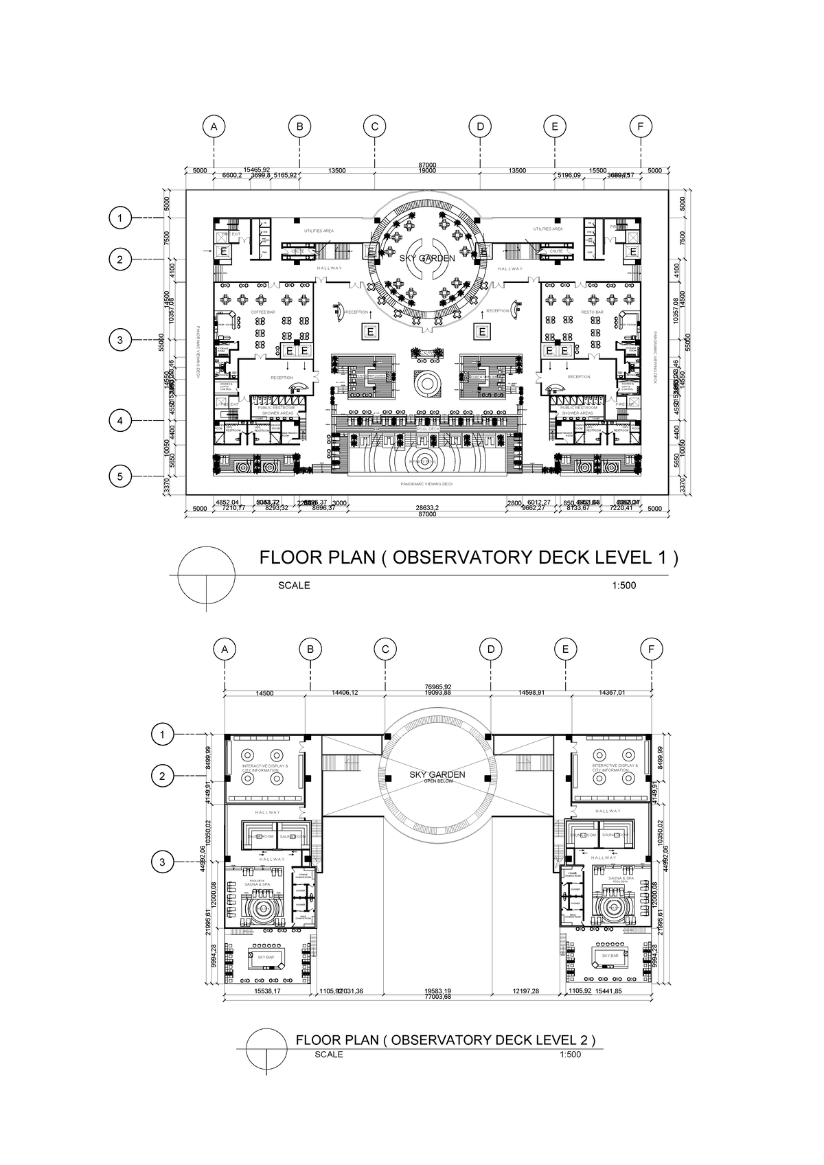 Lobby 1 Floor Plan (Observatory Deck Level 1 & 2) - Studocu