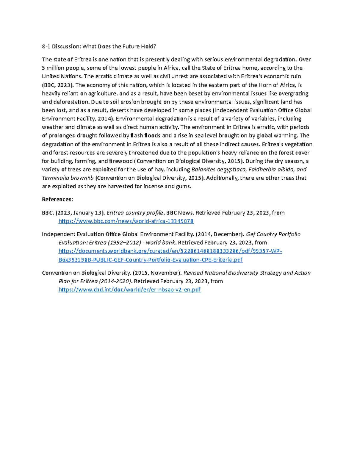 SCI 219 8-1 Discussion What Does the Future Hold - 8-1 Discussion: What Does the Future Hold ...