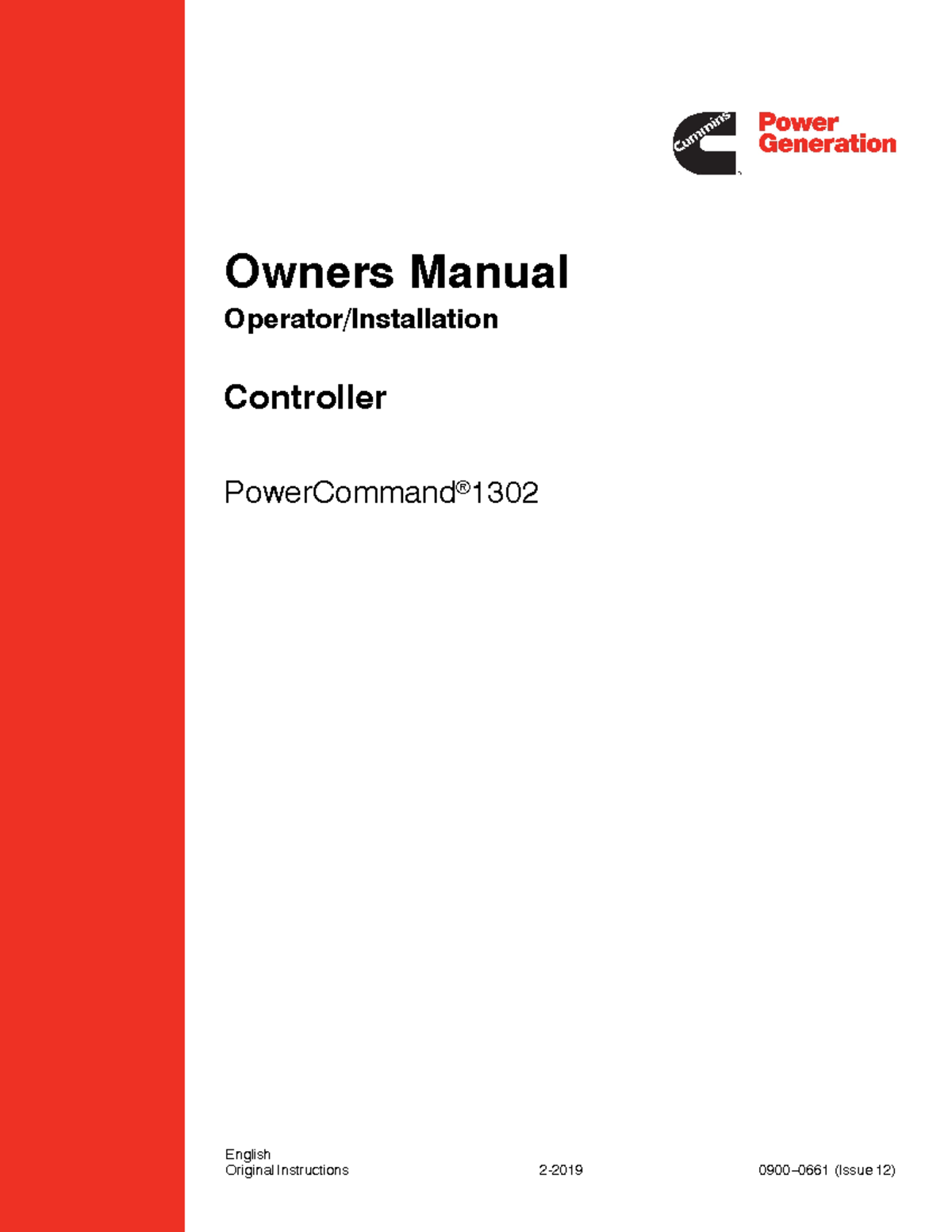 Cummins Power Command 1302 Owners Manual and Installation Guide - Studocu