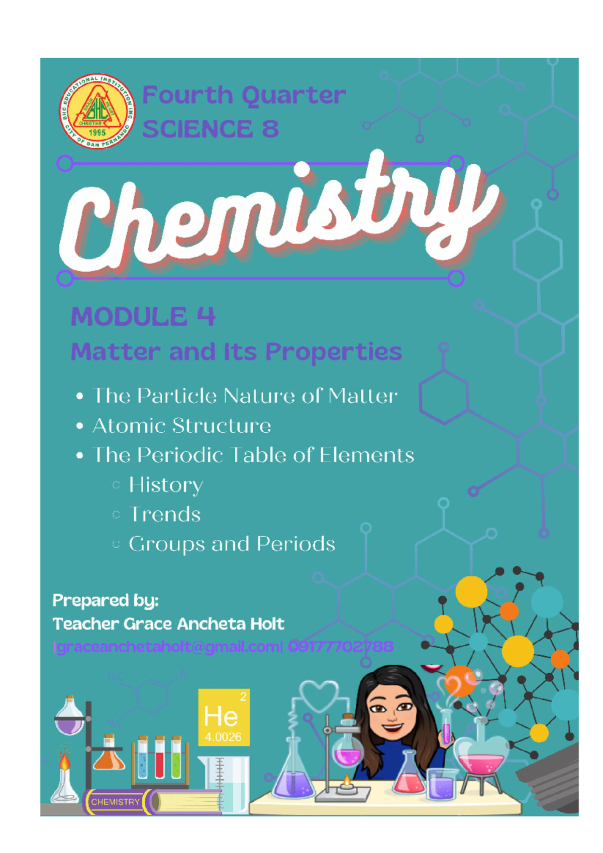 Science 8-Chemistry Module - DISCUSS ．．．．．．． ION ．．． A. ATTENTION ...