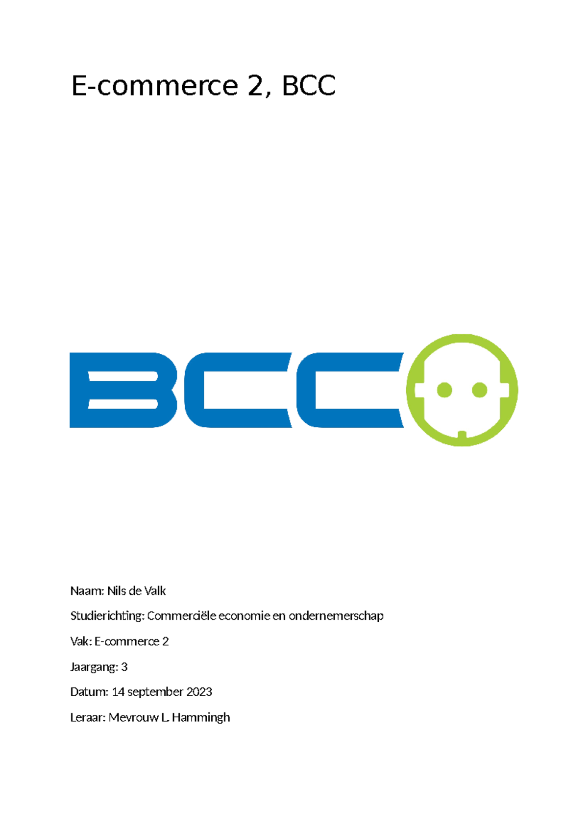 E-commerce 2, BCC - Impact van Digitalisering op Retail Strategie ...