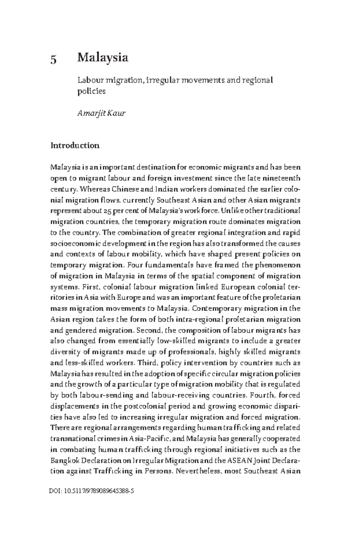 Malaysia's Labour Migration: Irregular Movements & Policies (5) - Studocu