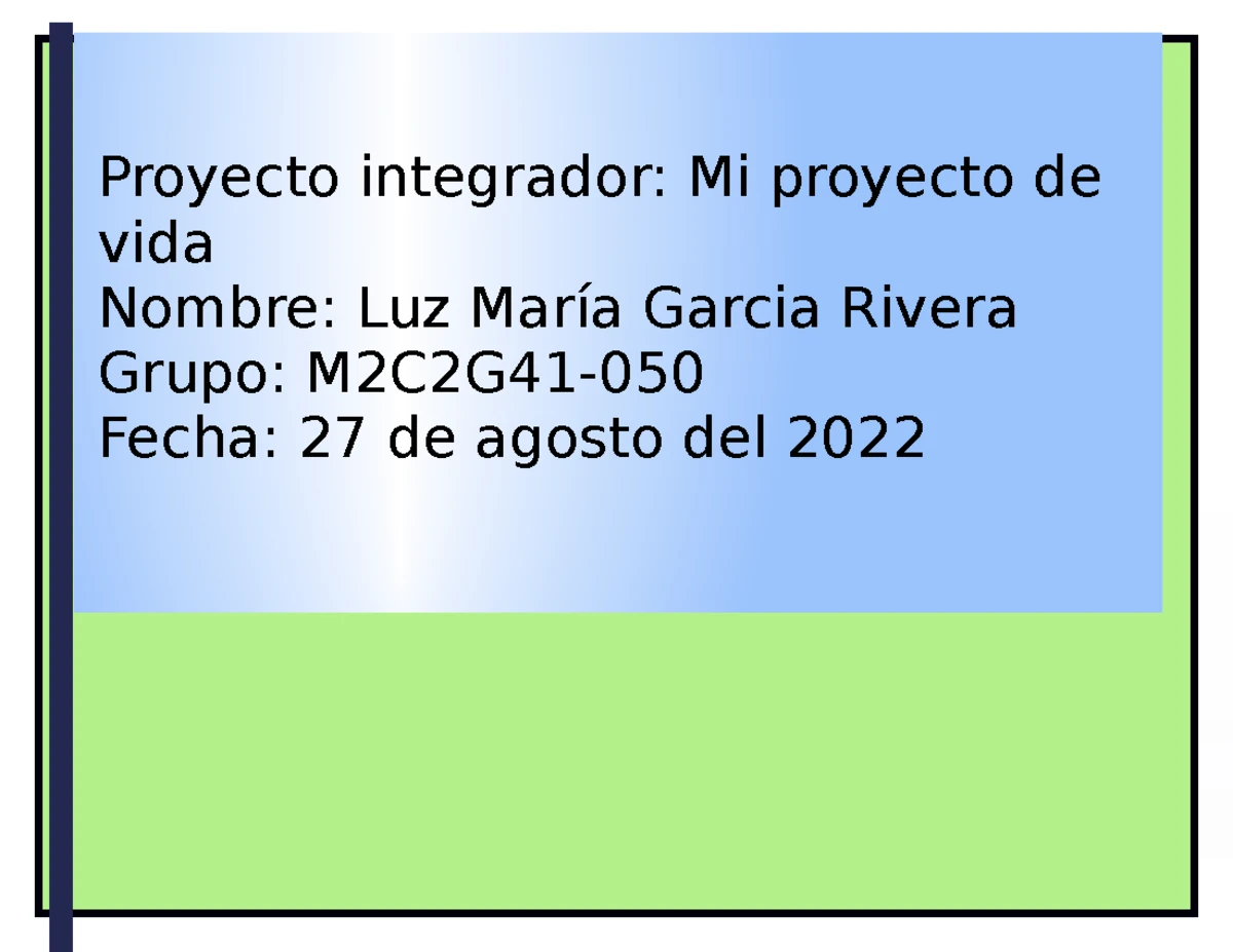 proyecto integrador modulo 2 - Proyecto integrador: Mi proyecto de vida ...