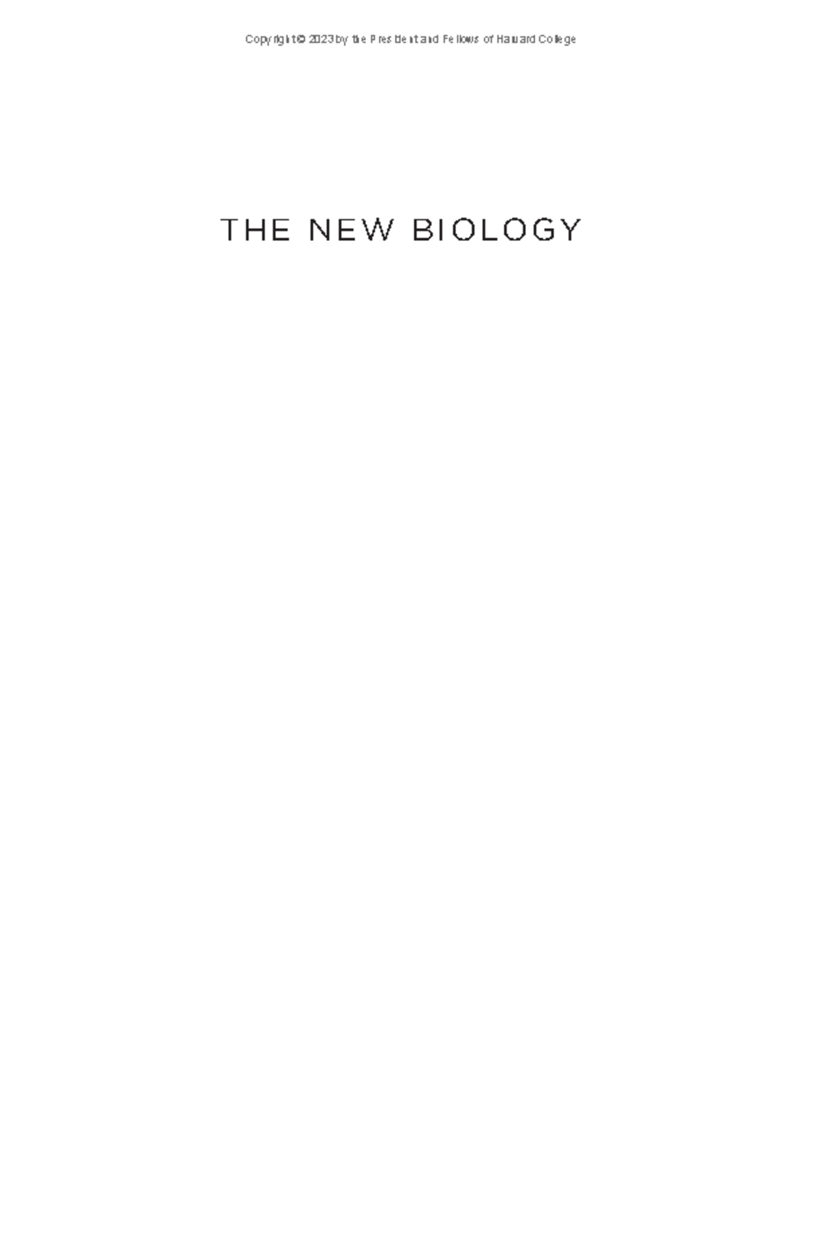 The New Biology: A Battle Between Mechanism and Organicism (Course Code ...