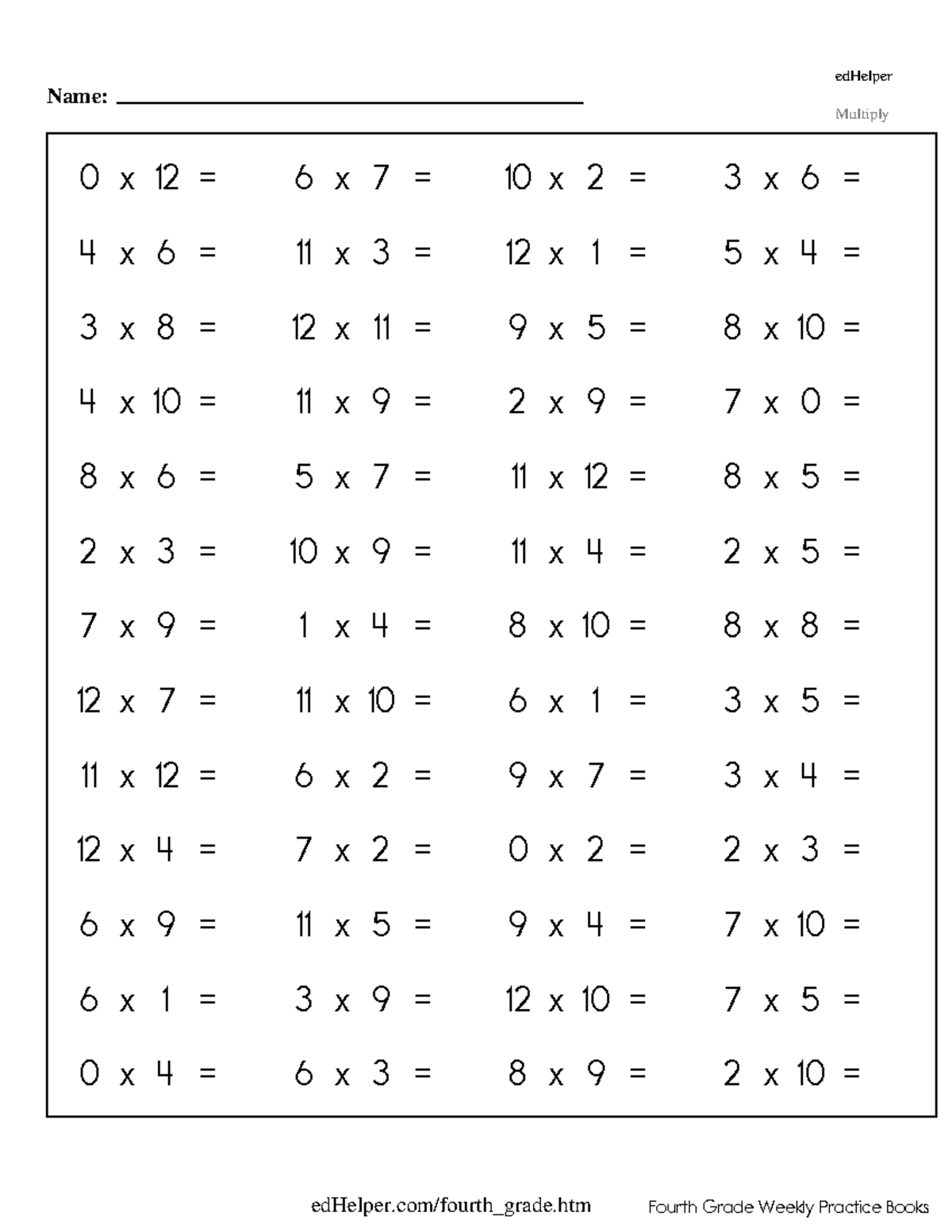 4th Grade Mini Multi-Subject Practice Workbook - Week of [Date] - Studocu