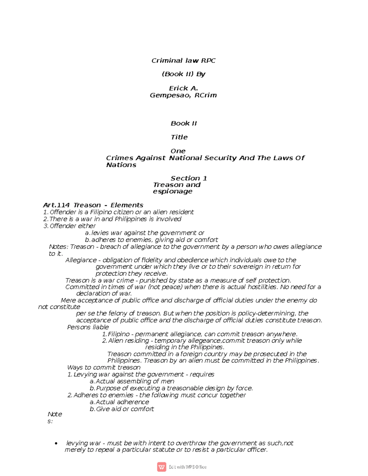 W8: Legal Classifications of Crimes - Felonies, Offenses & Infractions ...