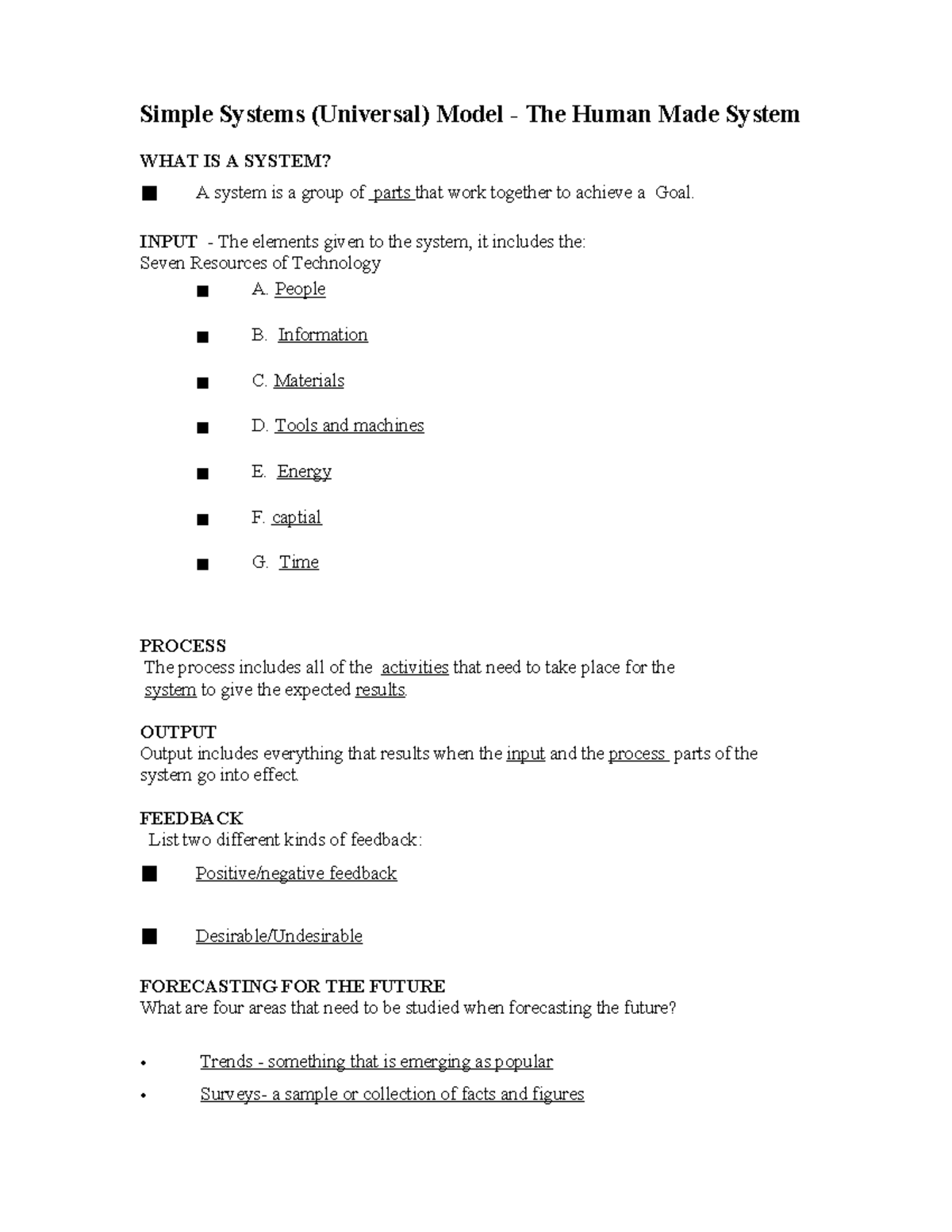 Simple Systems (Universal) Model: Understanding Human-Made Systems ...