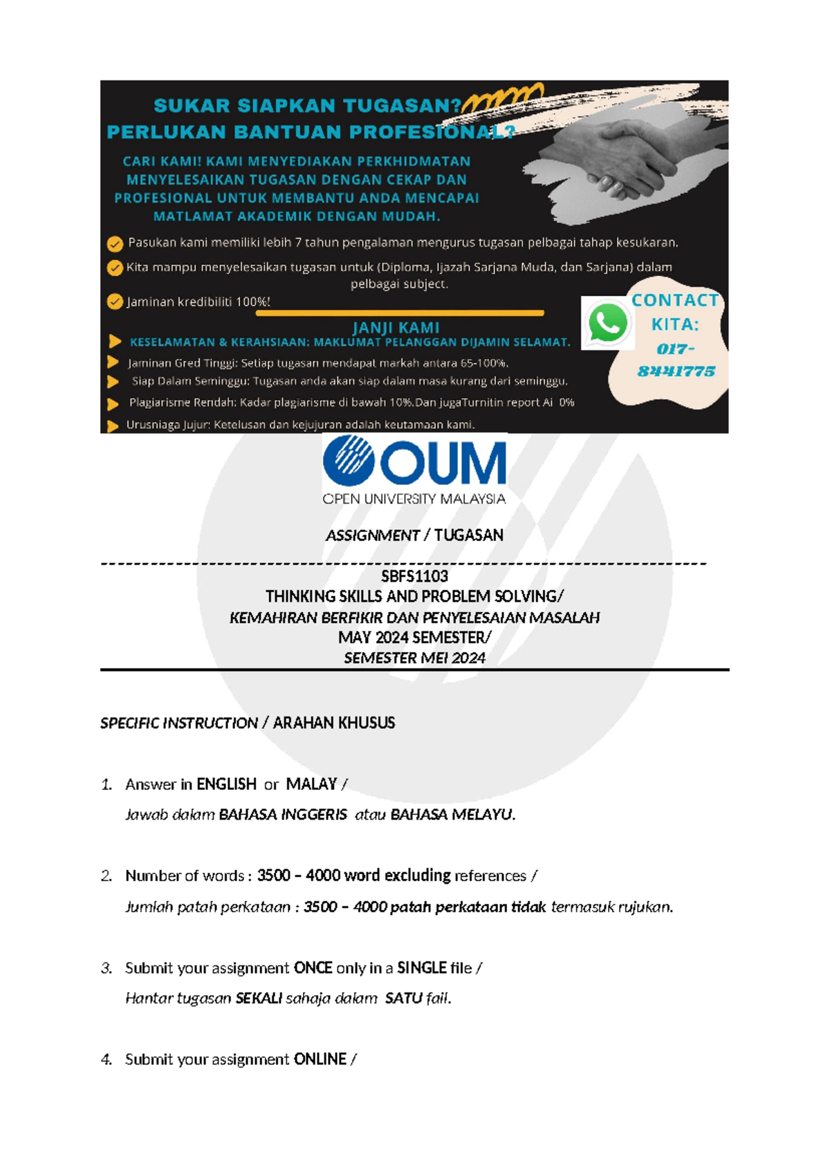 64202 - The objectives of the assignment are to expose learners to ...