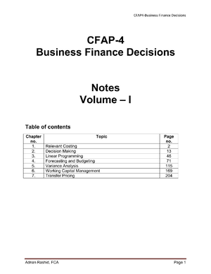 BFD Formula Sheet for exams by ICAP - FORMULA GUIDE BUSINESS FINANCE ...