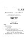 Computer Science - CS111 - USP - Studocu