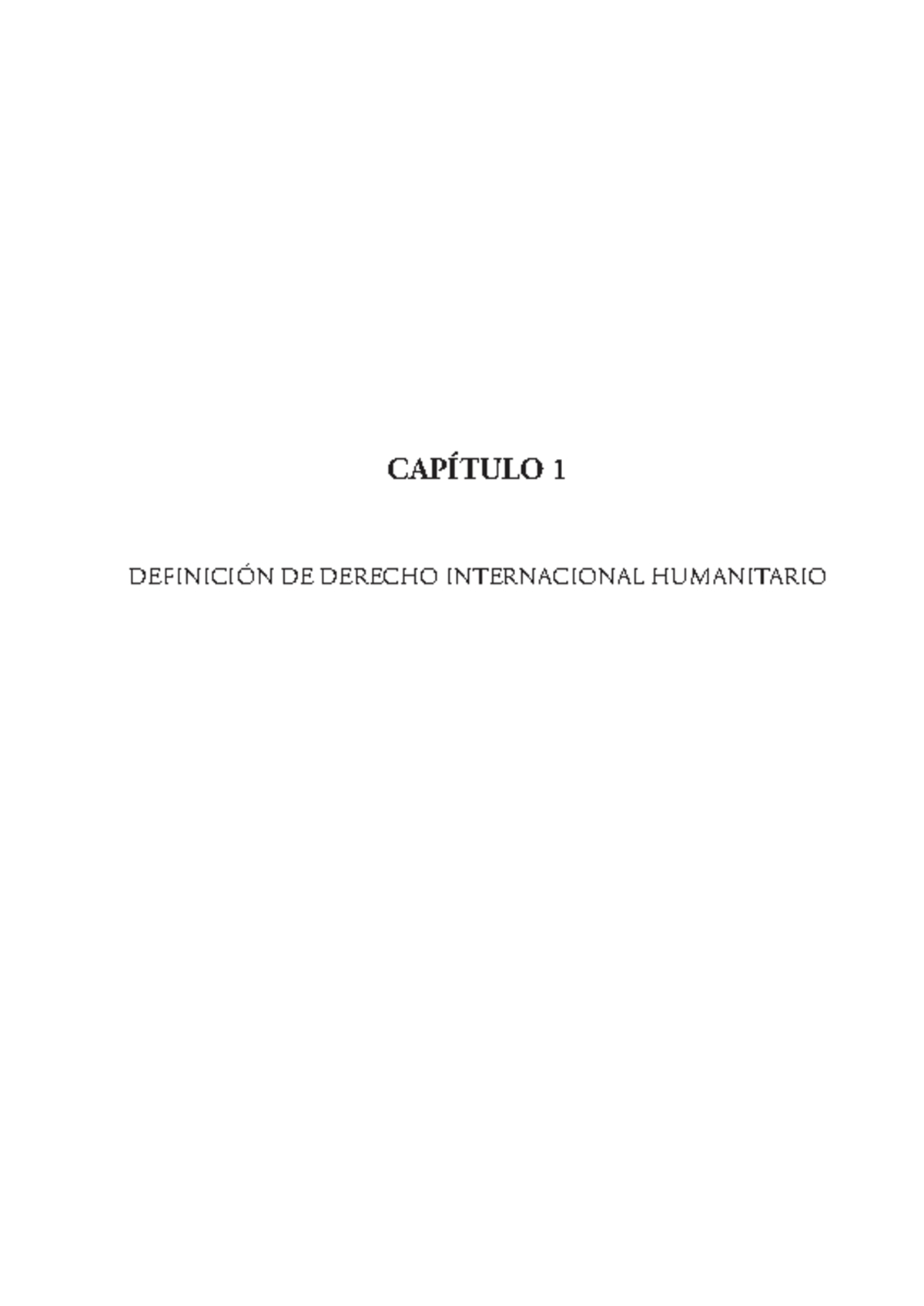 CAPÍTULO 1: DEFINICIÓN Y CARACTERÍSTICAS DEL DERECHO INTERNACIONAL ...