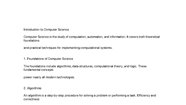 CS101: Introduction to Computer Science Lecture Notes - Studocu