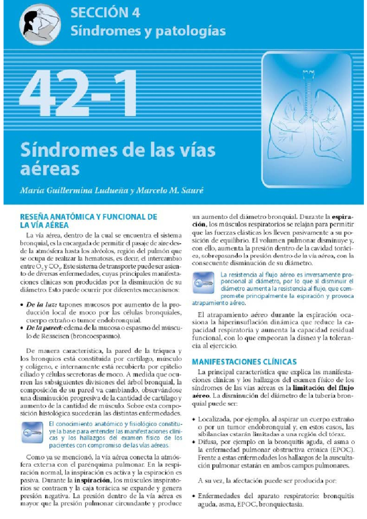 Síndromes y Patologías de las Vías Aéreas - SECCIÓN 4 - Studocu