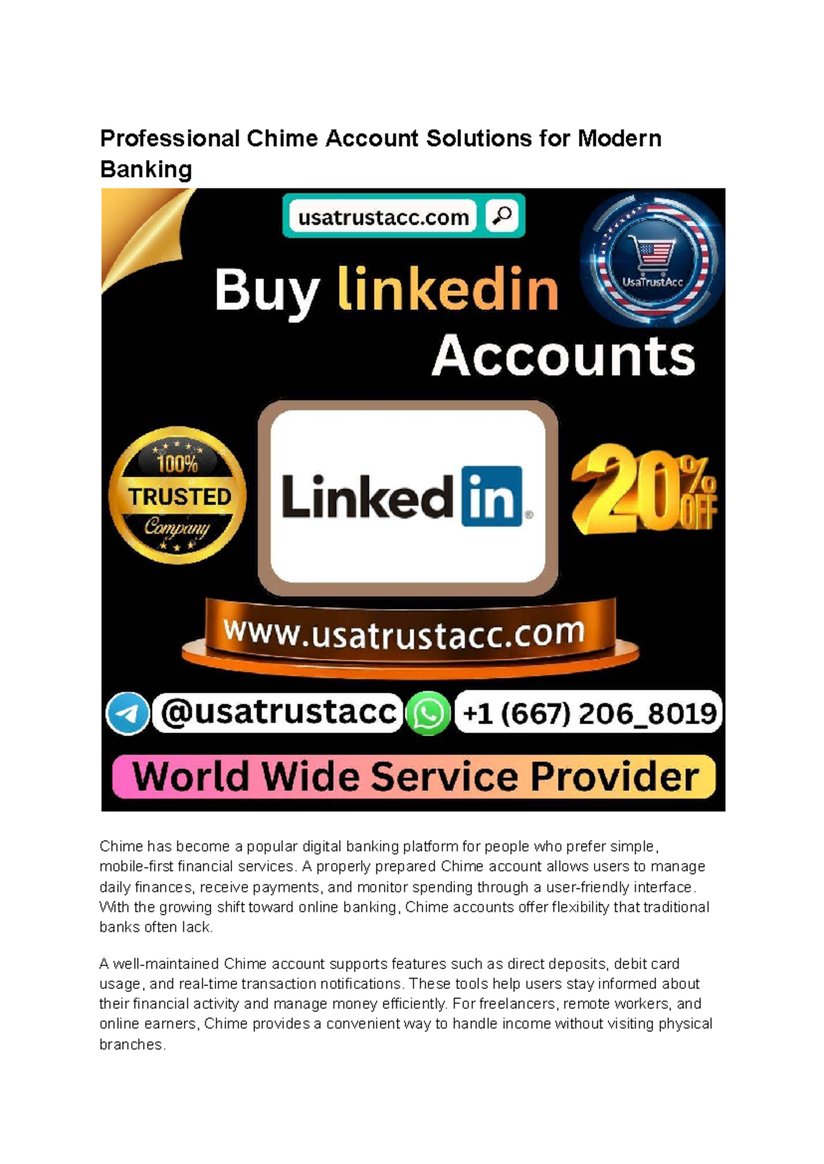 Chime Account Solutions: Trust, Transparency, and User Experience - Studocu