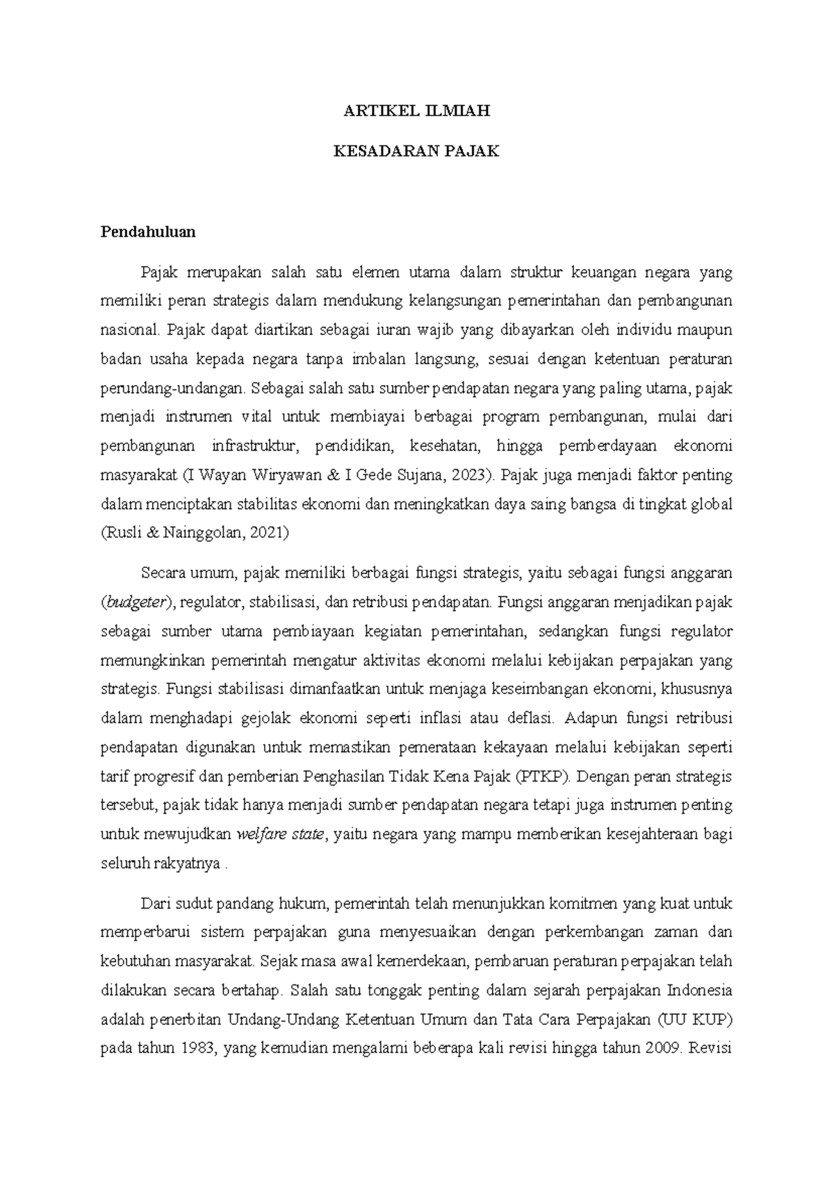 C417 Kesadaran Pajak: Tantangan dan Solusi untuk Kepatuhan Wajib Pajak ...