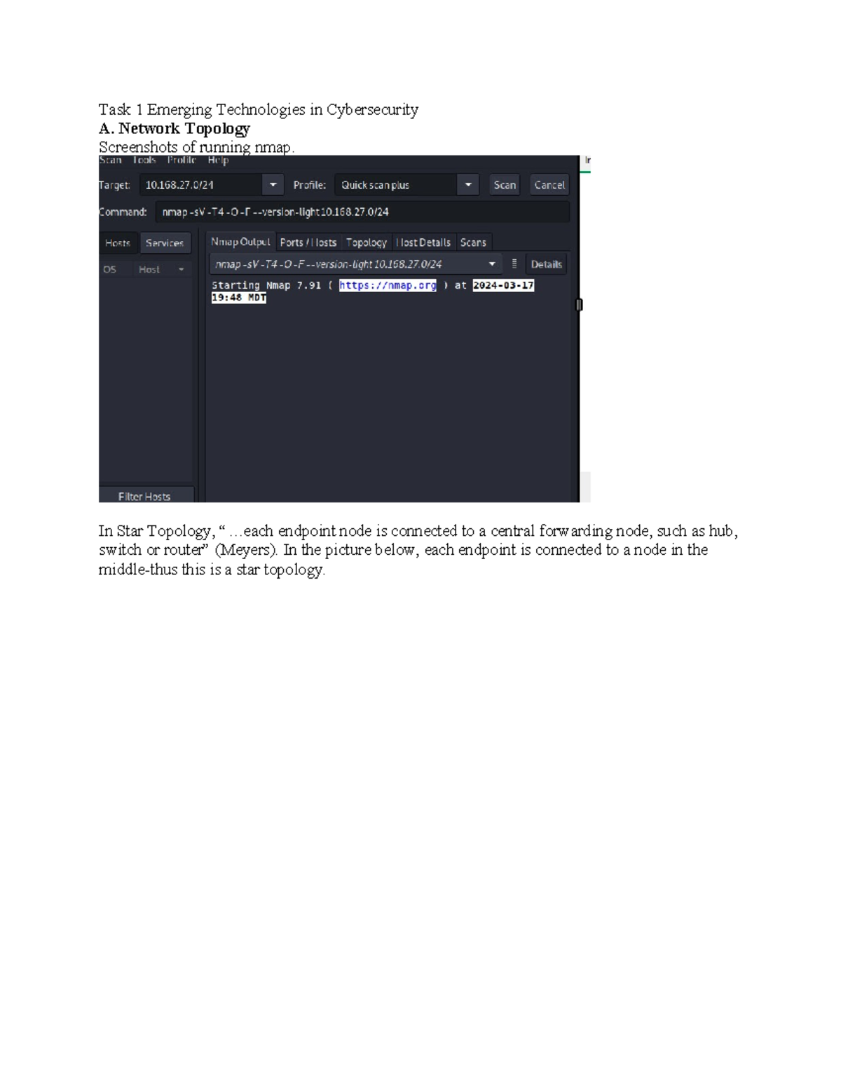 Task 1 Emerging Technologies in Cybersecurity - Network Topology ...