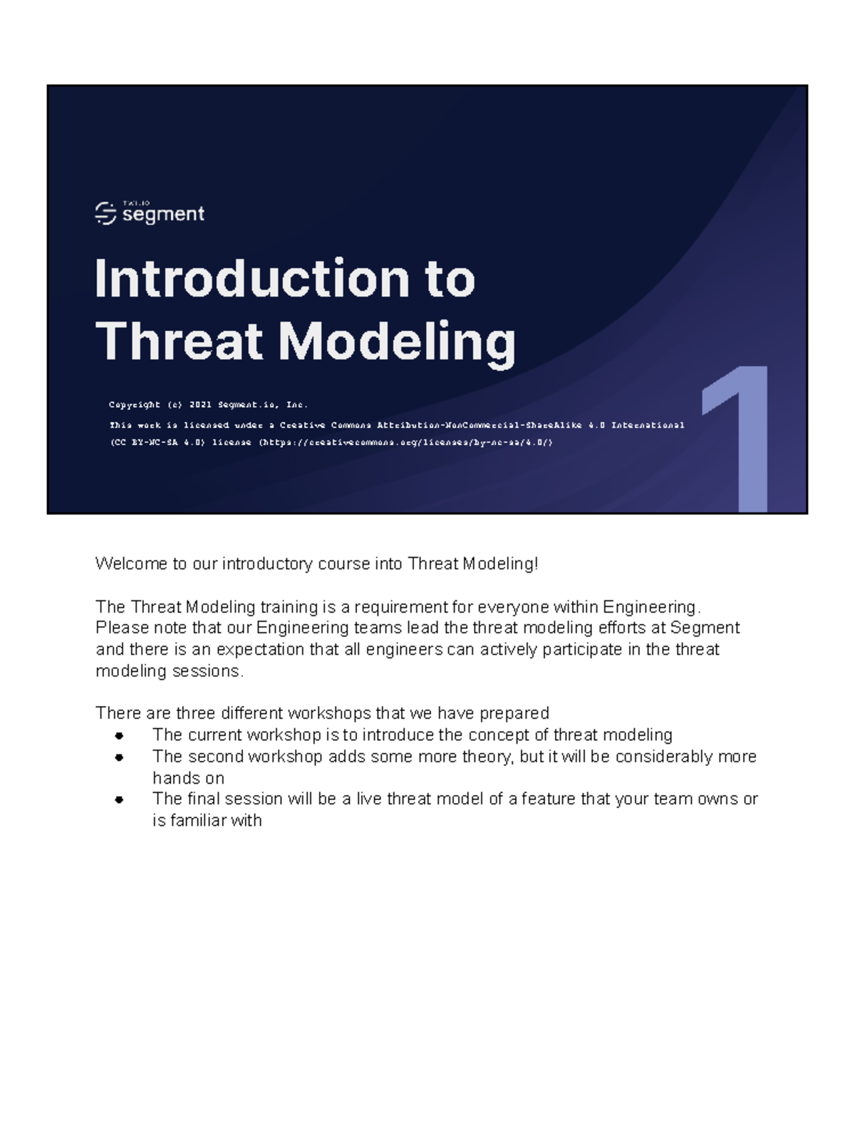 Introduction to Threat Modeling Workshop (ENG 101) - Studocu
