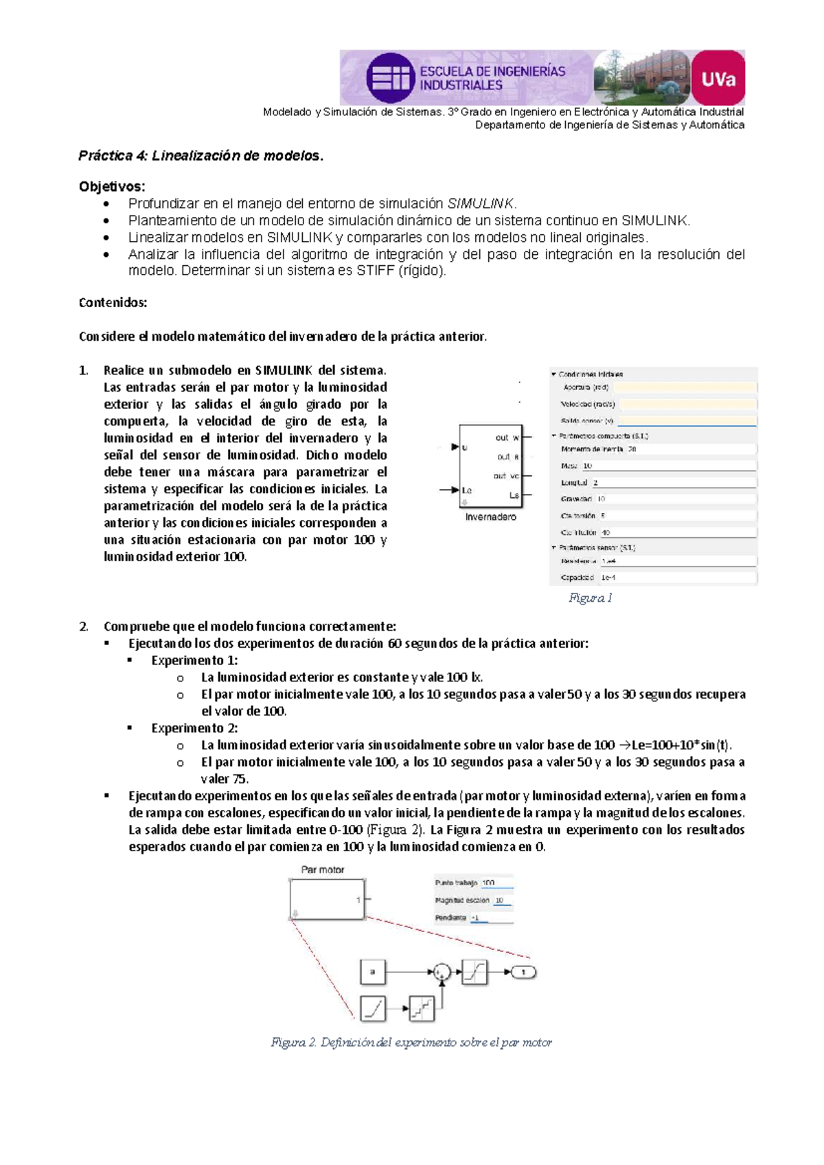 Modelado y Simulación de Sistemas en SIMULINK - Práctica 4 ...