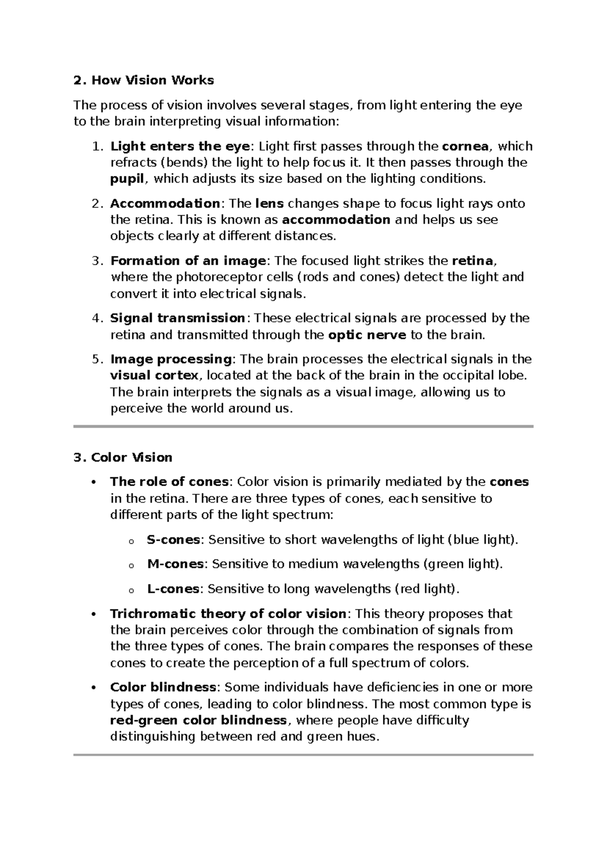 How Vision Works - dsvvewdg2: Light, Image Formation & Color Vision ...
