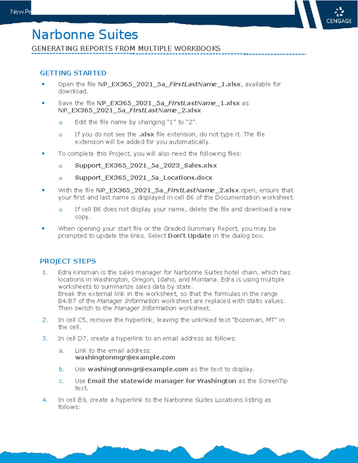 New Perspectives Excel Module 5: SAM Project 1a Instructions - Studocu