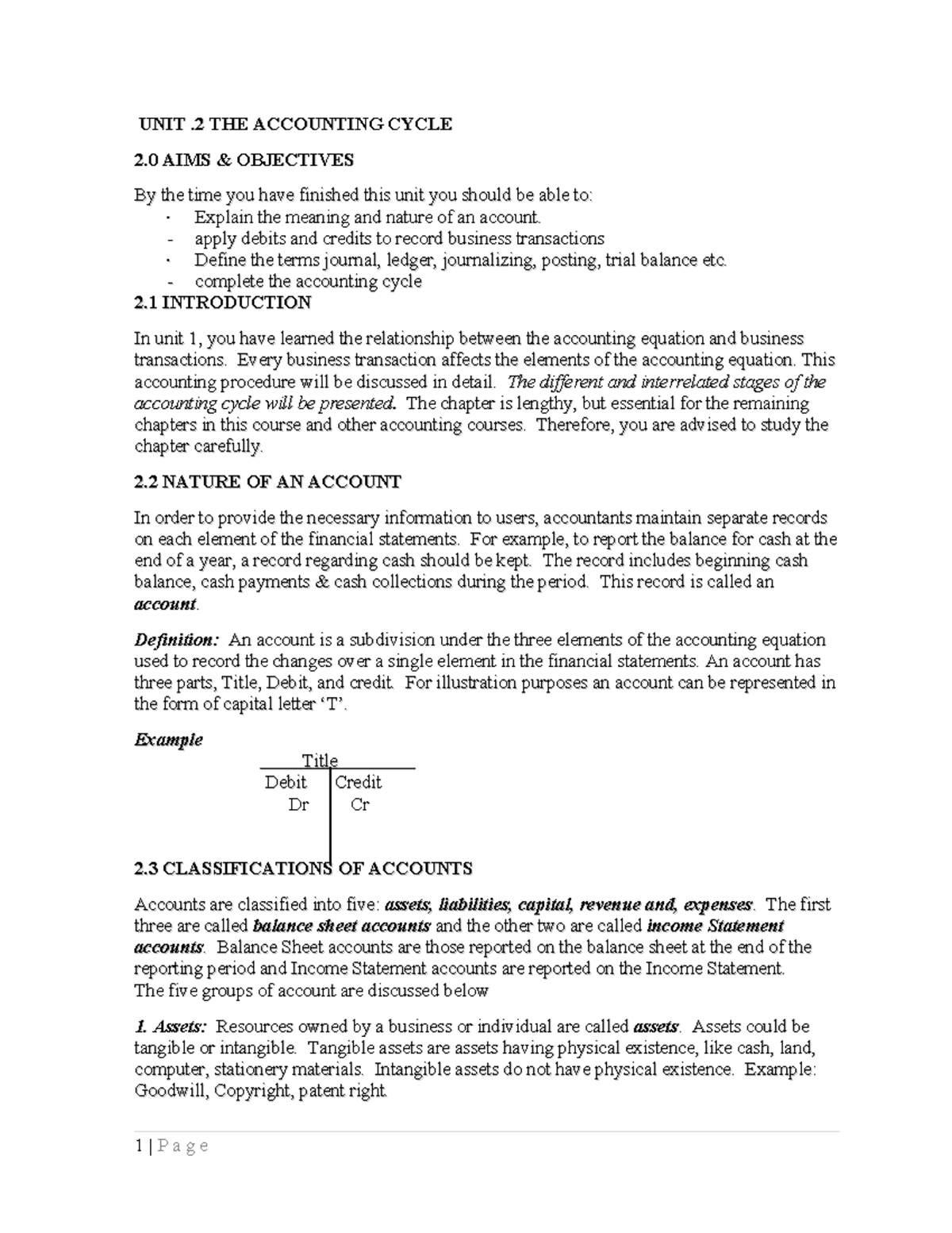 Chapter 2: The Accounting Cycle - Fundamental Accounting (ACC 101 ...