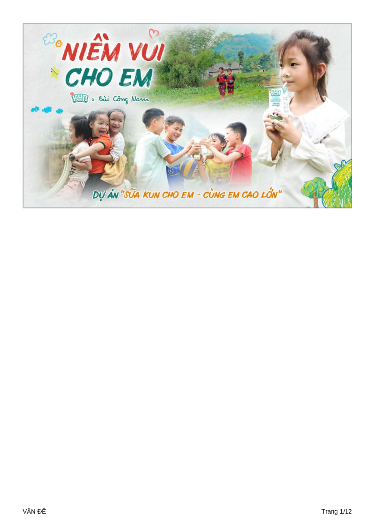 VẤN ĐỀ - WELLL DONEEEE - NIEM VUI CHO EM Bui Công Nam DU AN KUN CHO EM ...